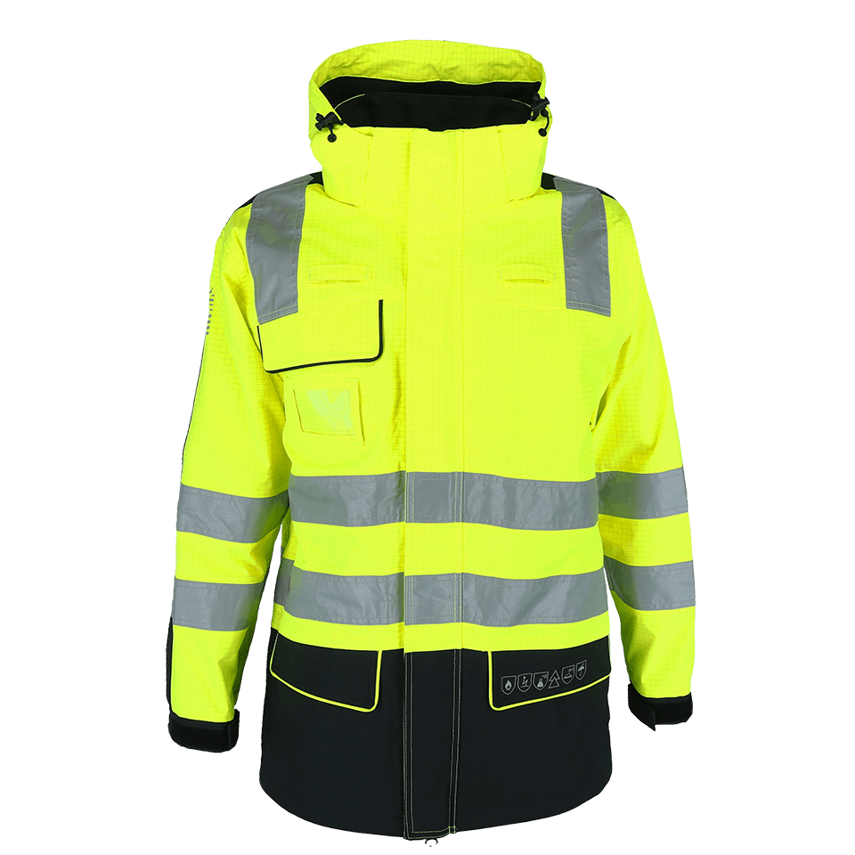Wrks, Jasper Pro Jacket High Vis, Safety Yellow - Guleholmen.no